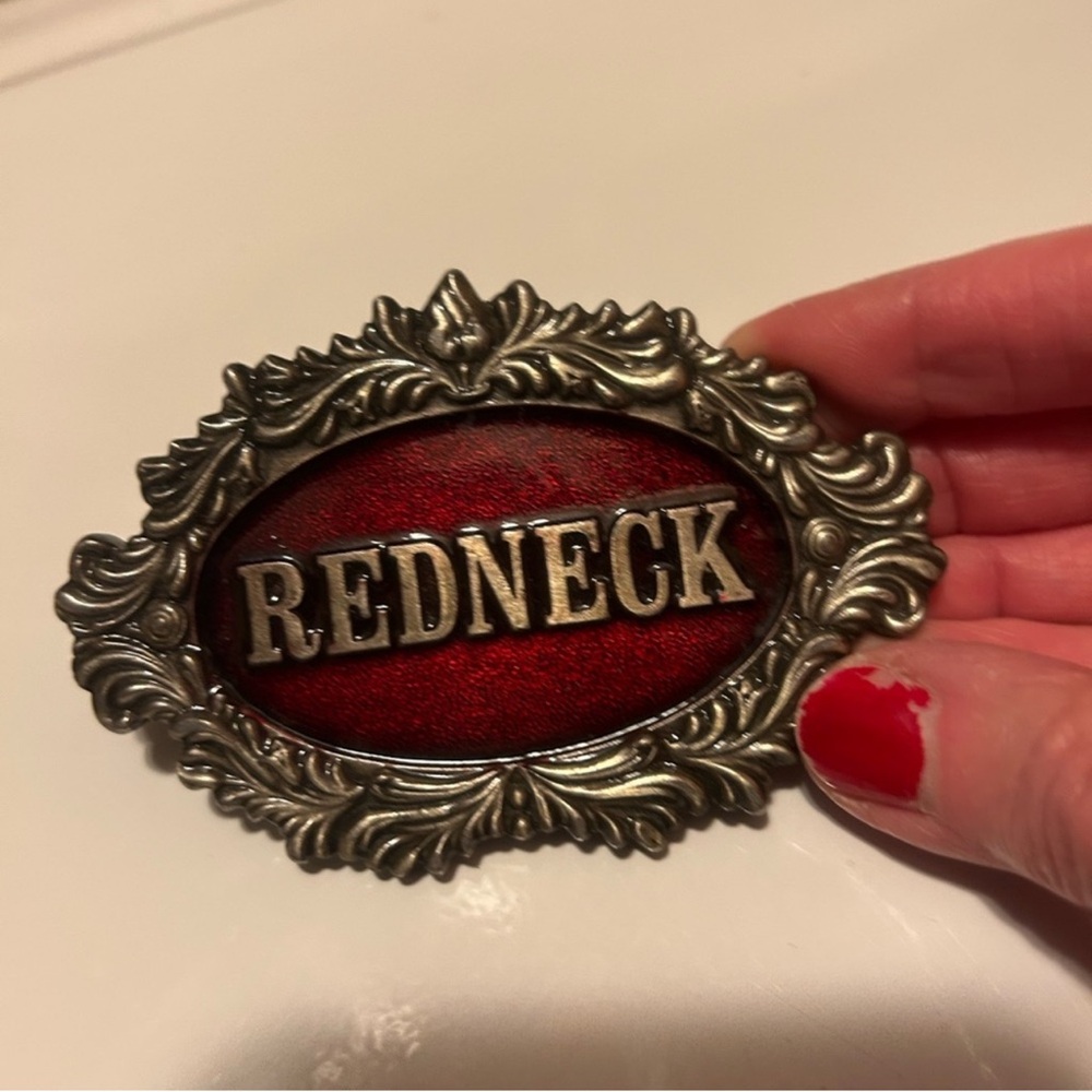 Heavy Metal “Redneck” Engraved Belt Buckle. 1/2 Off S… - Gem